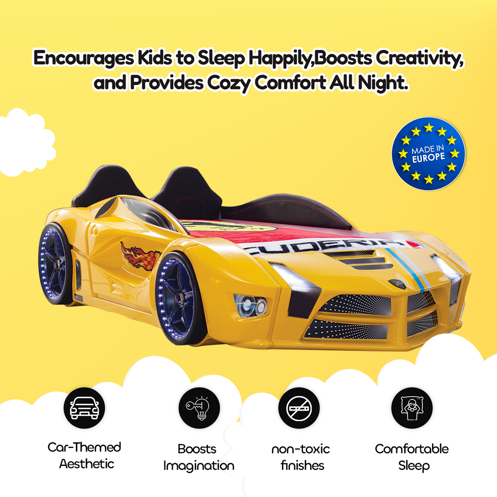 Inferno Grey Race Car Bed – Furniture X